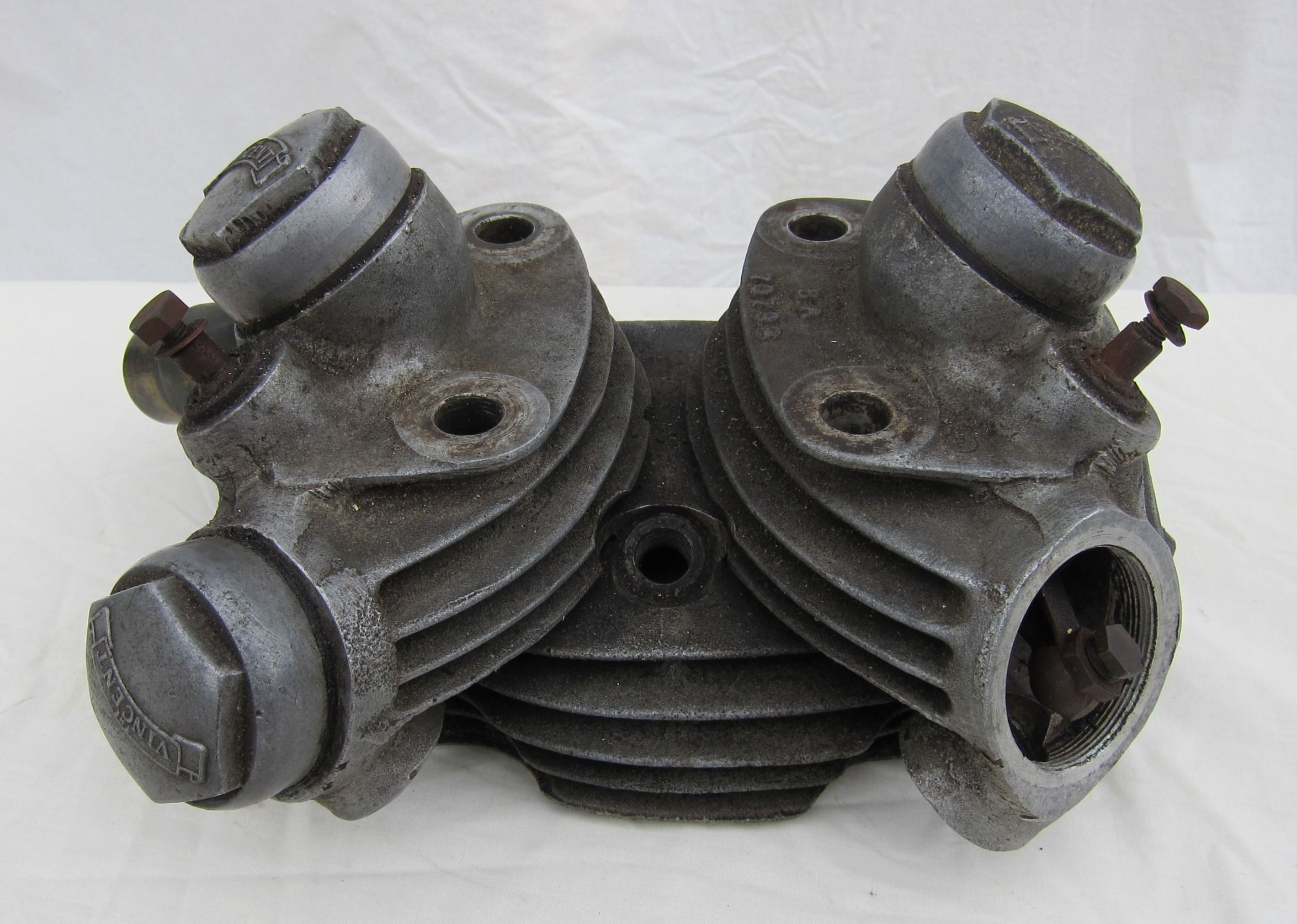 Bonhams Cars : A Vincent front cylinder head,