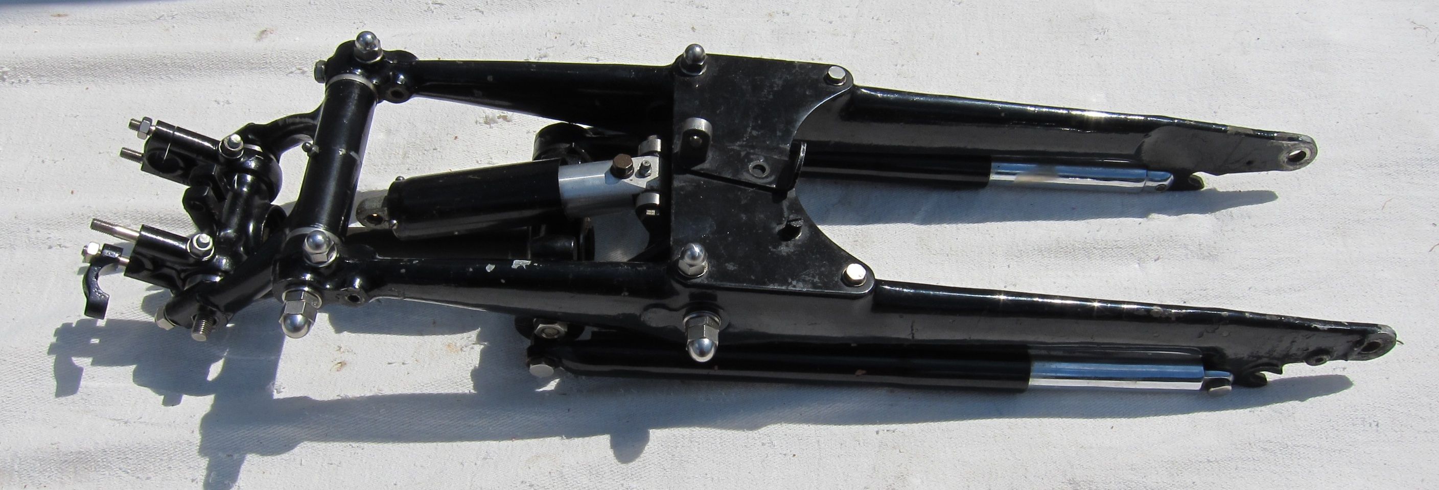 Bonhams Cars : A pair of Vincent Girdraulic forks,