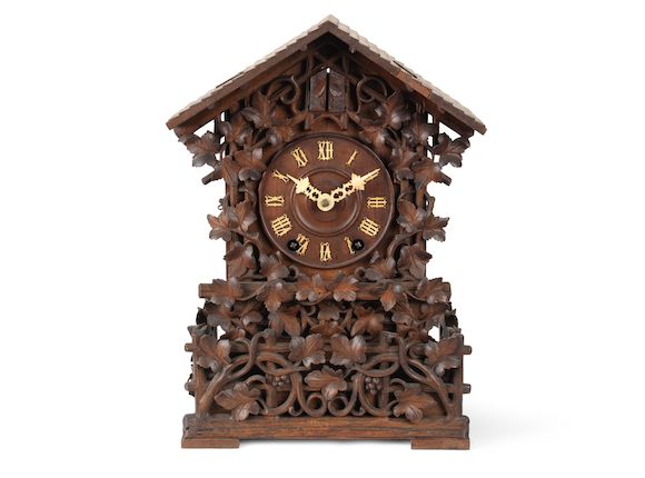 Bonhams : An early 20th century Black Forest cuckoo clock in original ...