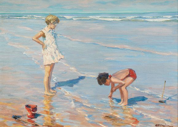 Bonhams : Charles Garabed Atamian (Armenian, 1872-1947) Children on the ...