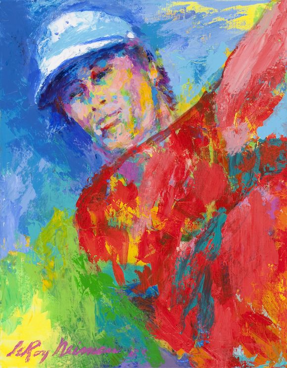 Bonhams : LeRoy Neiman (American, 1921-2012) Portrait of Paul Azinger ...
