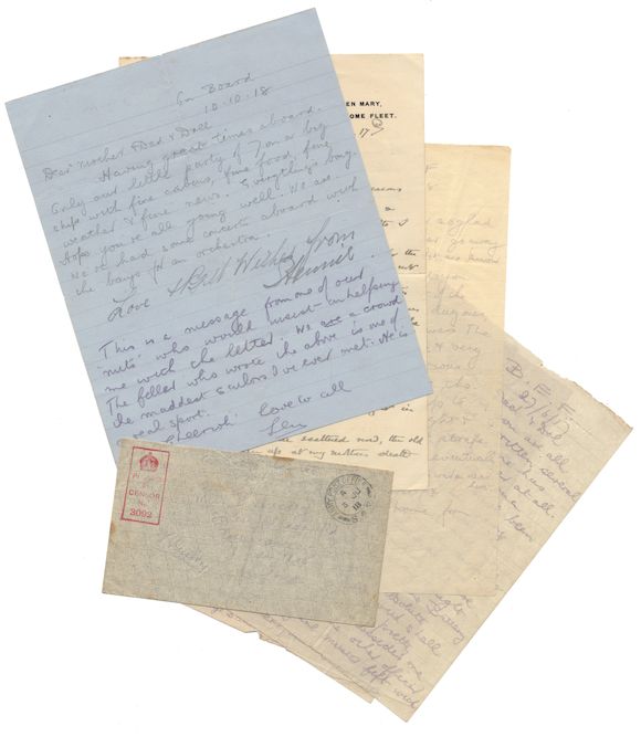 Bonhams : ANTARCTIC EXPLORERS IN WORLD WAR I. Three autograph letters ...
