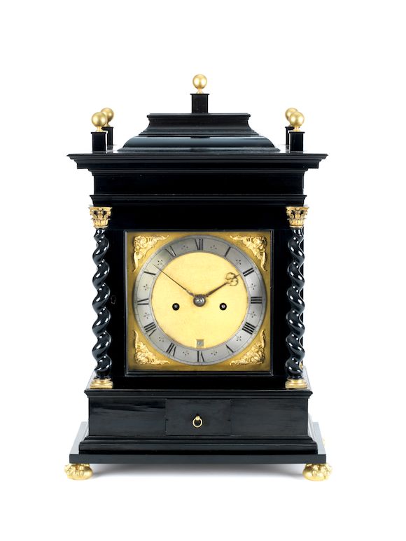 Bonhams : A fine and rare 17th century Dutch striking ebony turntable ...