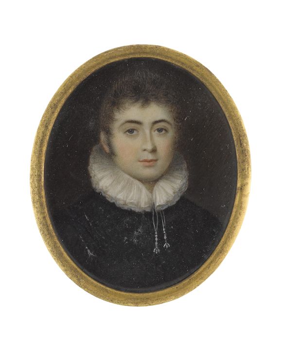 Bonhams : William Bate (Irish, active 1799-1845) A Gentleman, wearing ...