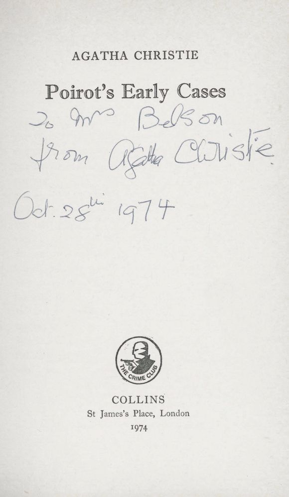 Bonhams : CHRISTIE (AGATHA) Passenger to Frankfurt, 1970; Elephants Can ...