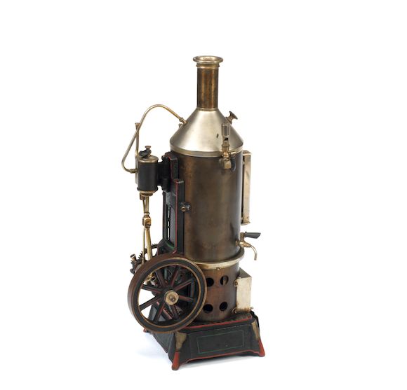 Bonhams : A stationary vertical Live Steam engine, German 1920s