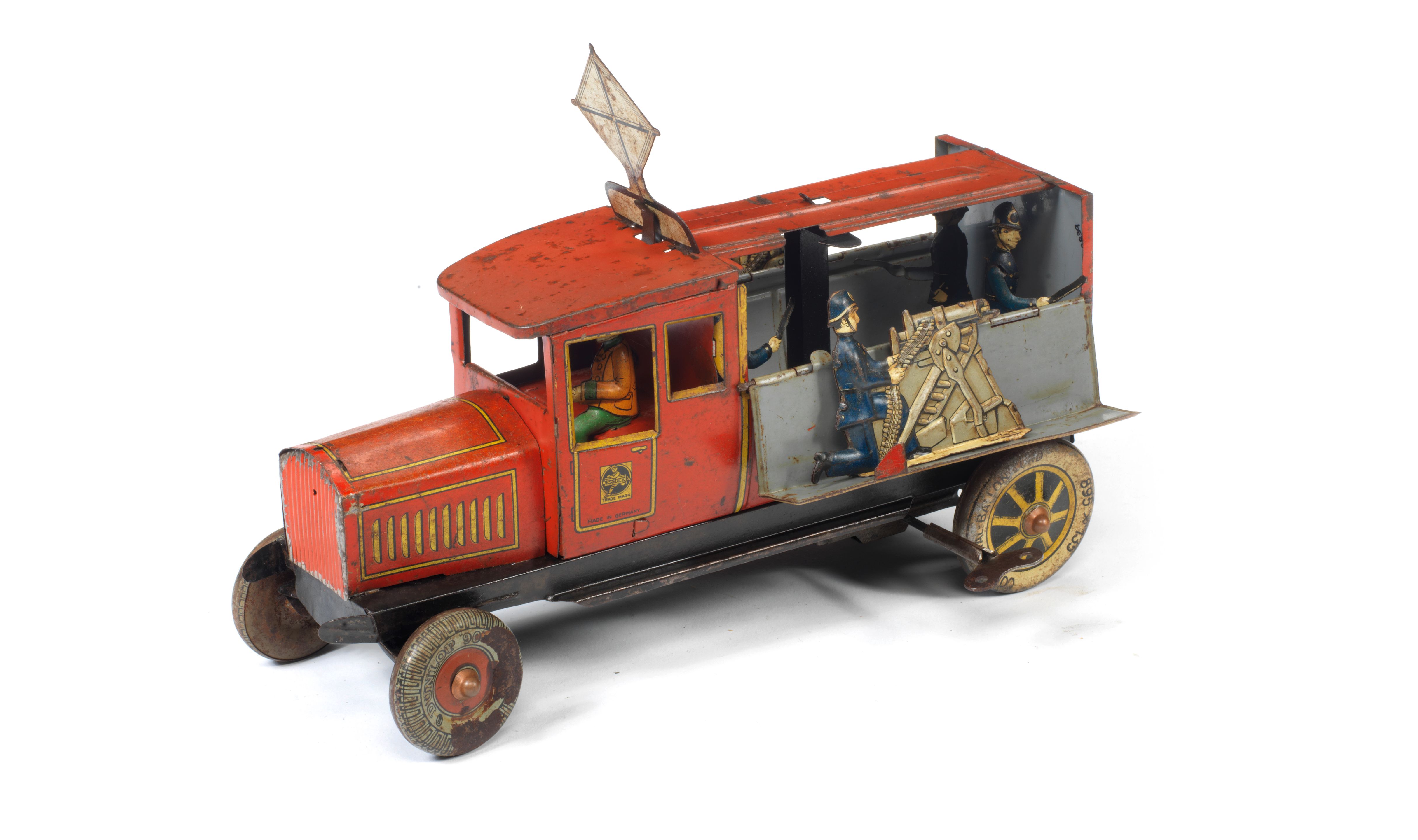 Bonhams : Distler tinplate c/w Police Squad van, 1920s