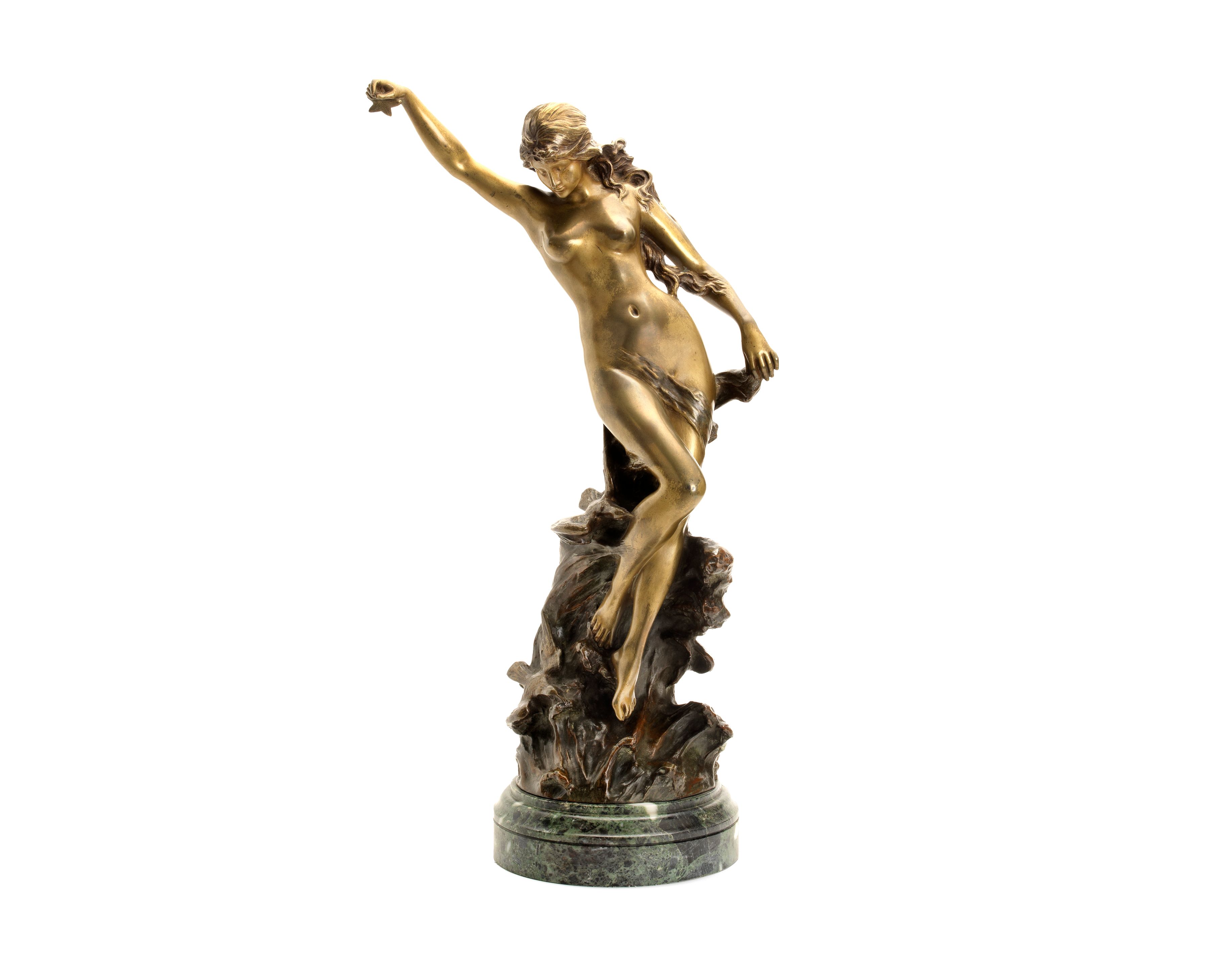 Bonhams : Edouard Drouot (France, 1859-1945) A bronze figure of 'Etoile ...