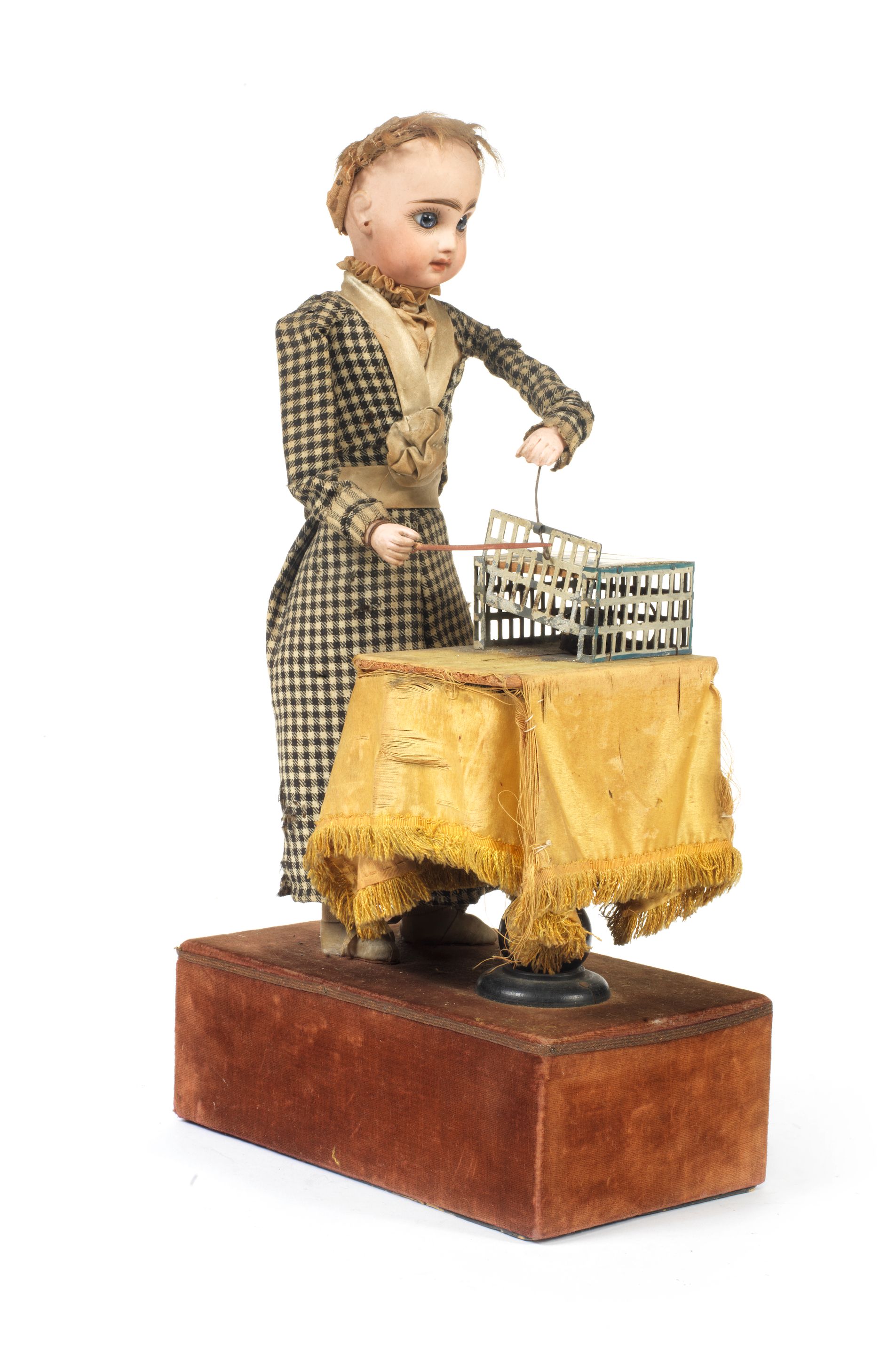 Bonhams : Renou 'Girl with mouse' automaton, French circa 1900