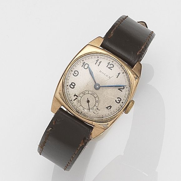Bonhams : Rolex. A 9ct gold manual wind wristwatch Ref:8636, Birmingham ...