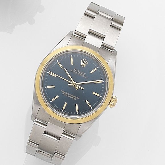 Bonhams : Rolex. A stainless steel automatic bracelet watch Oyster ...