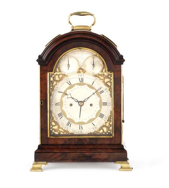 Bonhams : A fine and rare late 18th century brass-bound mahogany triple ...