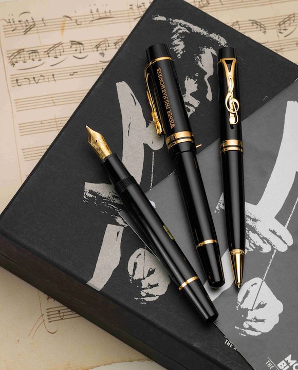 Bonhams : Montblanc. A fine set of Donation pens 1996 Leonard Bernstein ...