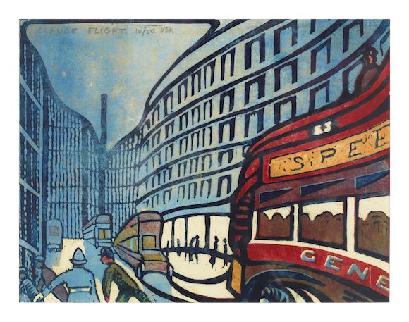 Bonhams : Claude Flight (British, 1881-1955) Speed, 1922