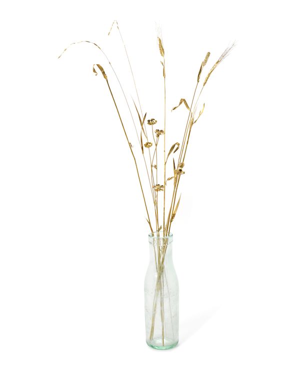 Bonhams : LIN SPROULE: Ten 18 carat gold tall wheat ears, buttercups ...