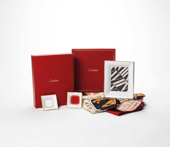 Bonhams : Cartier. A set of one Limoges Plates, twin Cartier plates and ...