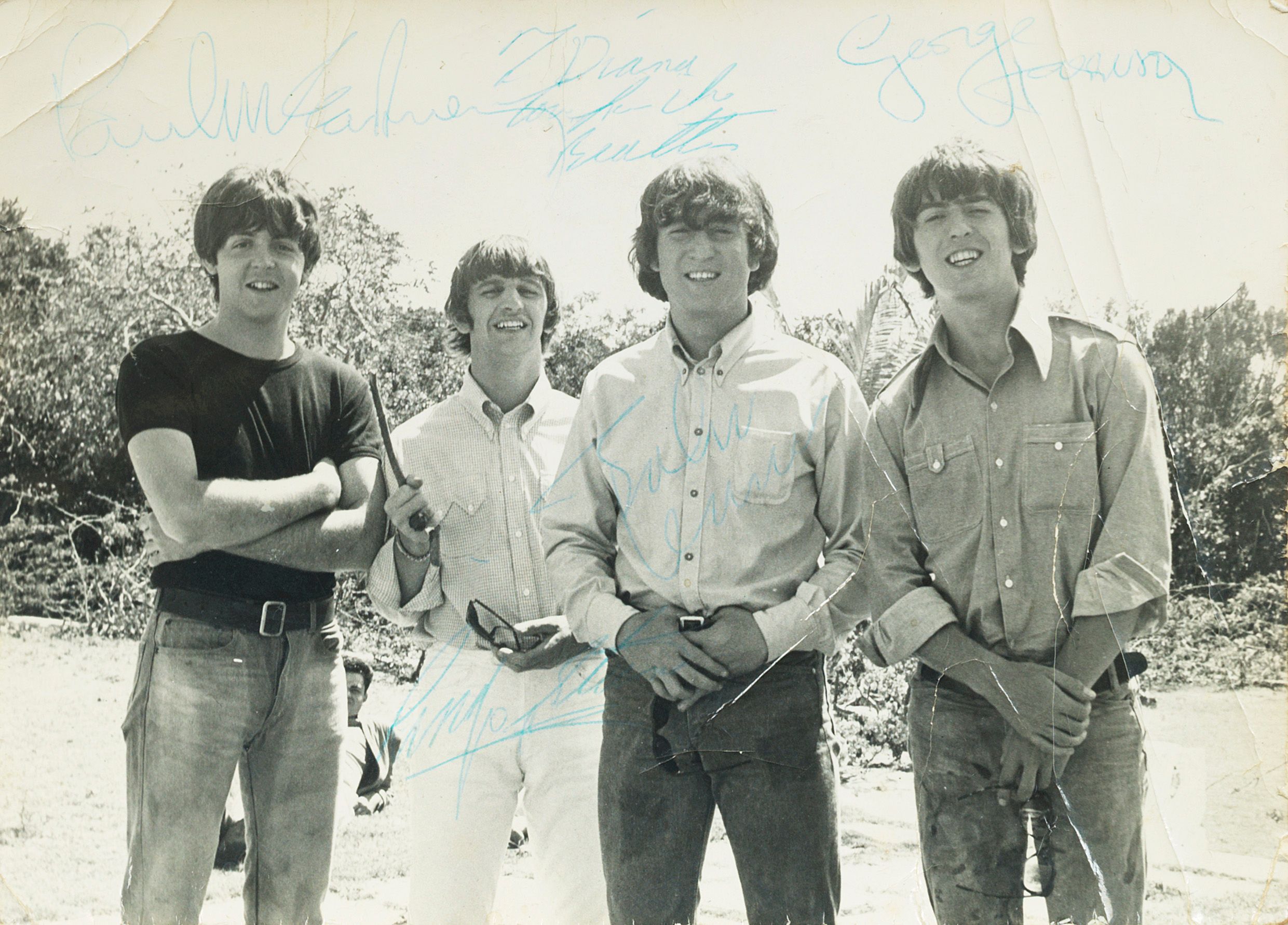 Bonhams : The Beatles a photograph of the Beatles on the set of Help in ...