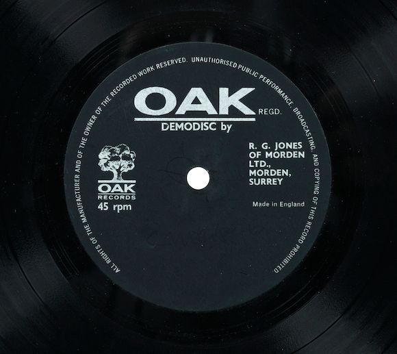 Bonhams : THE ROLLING STONES: AN UNUSUAL OAK RECORDS ACETATE RECORDING ...