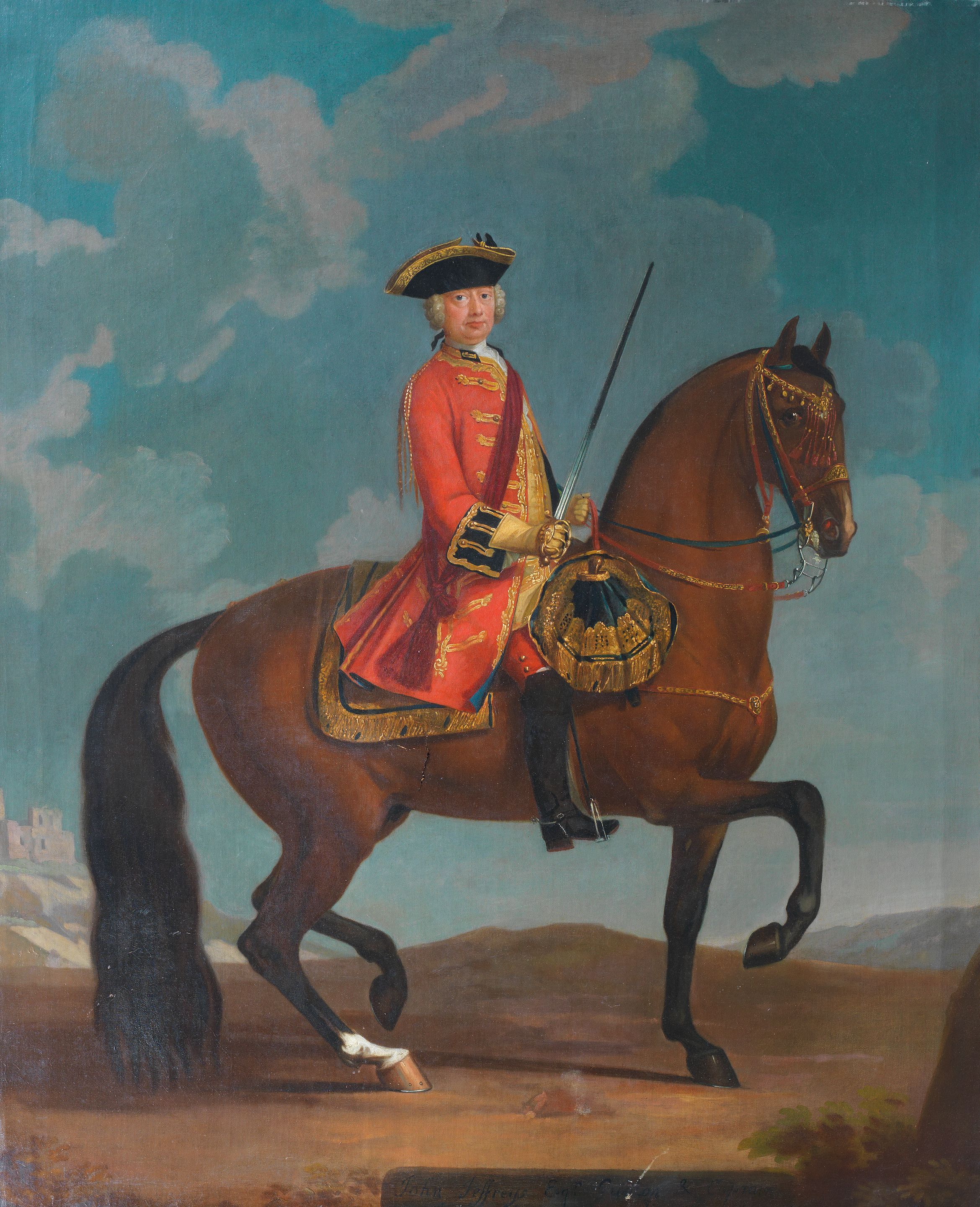 Bonhams : David Morier (Bern 1705-1770 London) Equestrian portrait of ...
