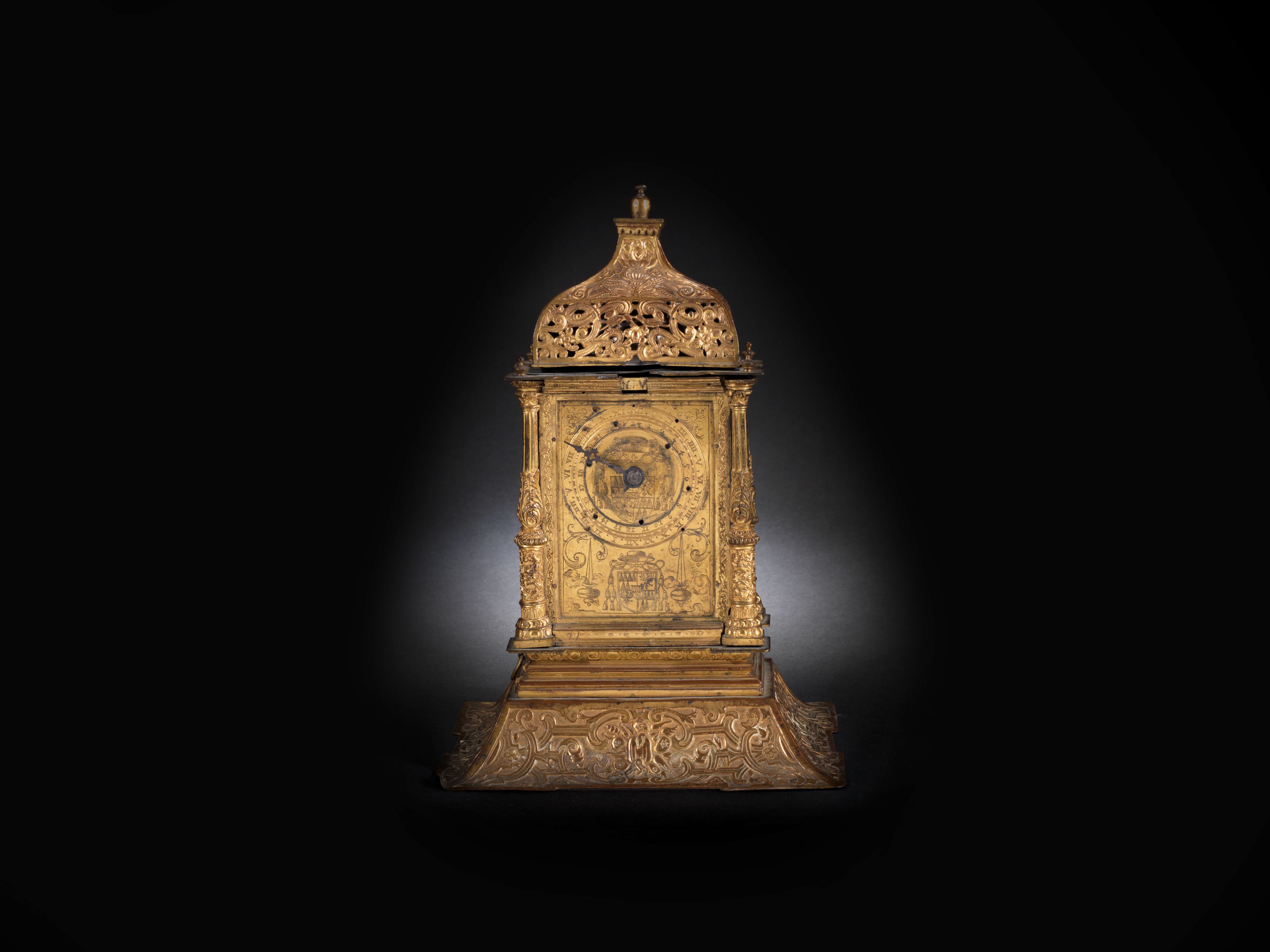 Bonhams : A rare early 17th century Central European gilt metal table ...