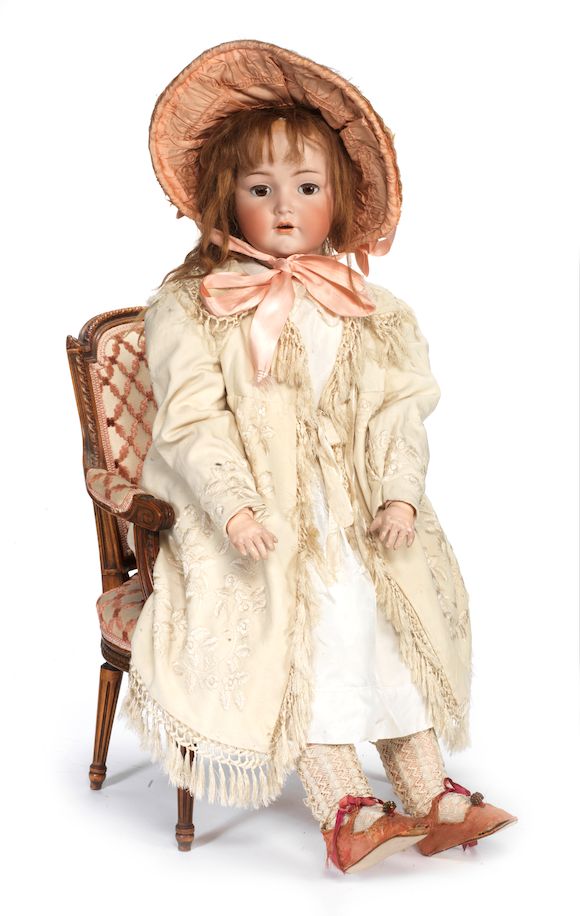 Bonhams : A large K*R 117 bisque head character doll