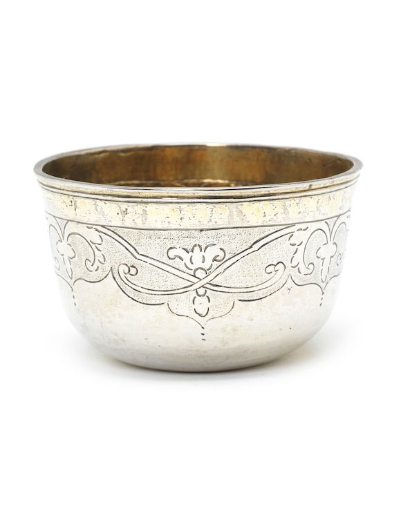 Bonhams : A mid 18th century Russian silver and parcel-gilt tumbler cup ...