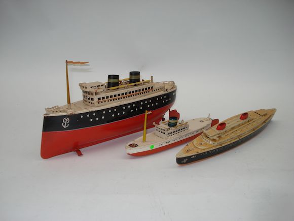 Bonhams : Arnold c/w two funnel Ocean Liner, German 1930s 3