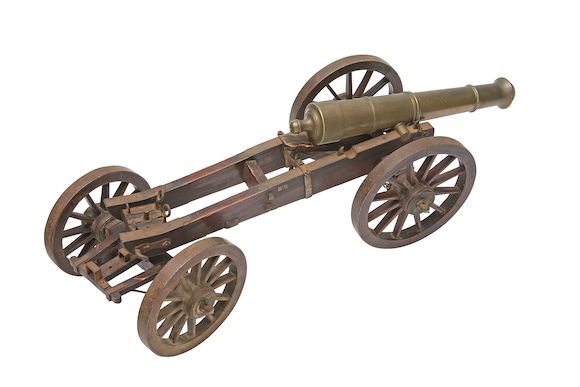 Bonhams : A Model Field Gun And Limber