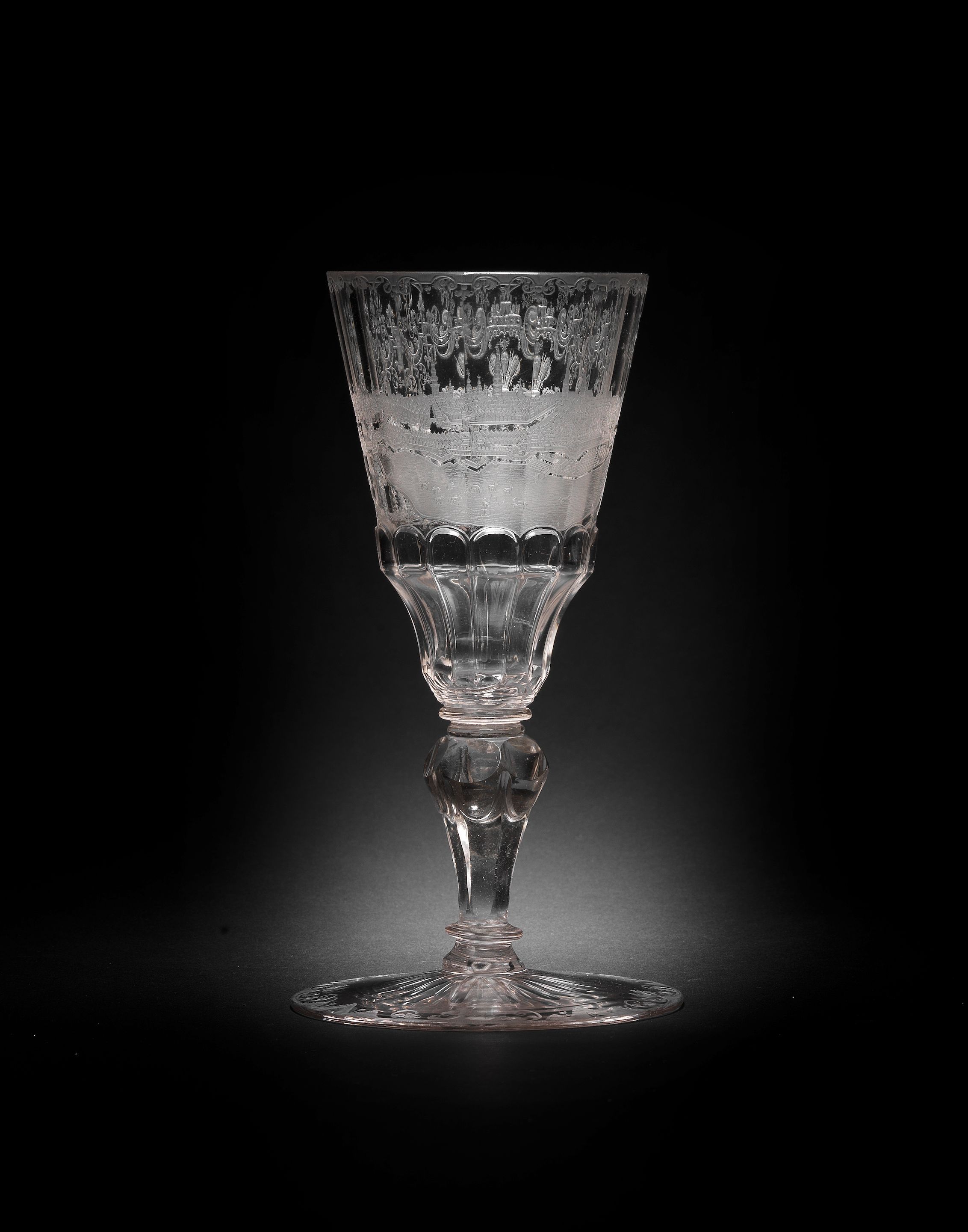 Bonhams : A fine Silesian engraved goblet attributed to Christian ...