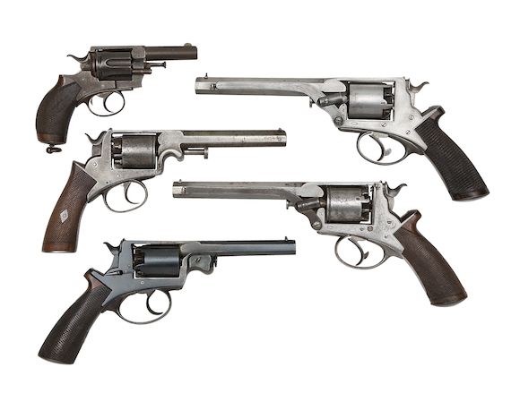 Bonhams : A Webley & Scott .360 (No. 5) Six-Shot Double-Action Centre ...