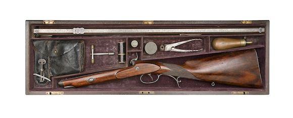 Bonhams : A Fine Cased Scottish 39-Bore Percussion Sporting Rifle