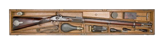 Bonhams : A Fine Cased .451 Whitworth Patent Percussion Volunteer Match ...