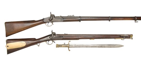 Bonhams : A Very Rare .577 1853 Pattern Third Model Percussion Rifle ...