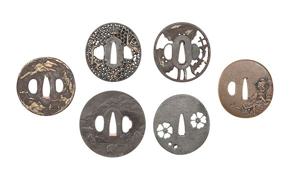 Bonhams : A Circular Iron Tsuba