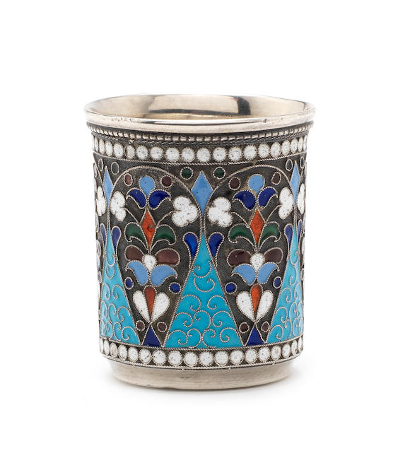 Bonhams A Late 19thearly 20th Century Russian Silver And Cloisonné