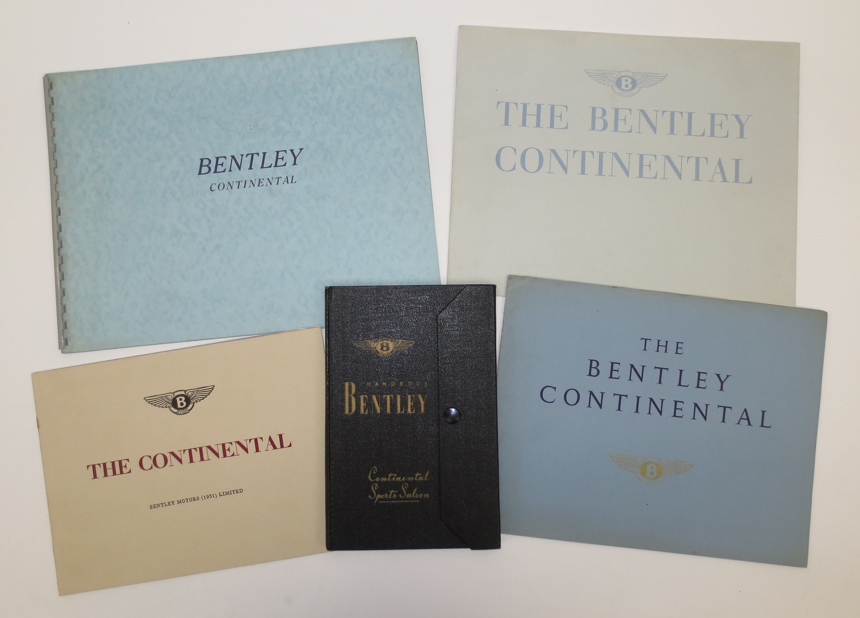 Bonhams Cars : Four Bentley Continental sales brochures and a handbook ...