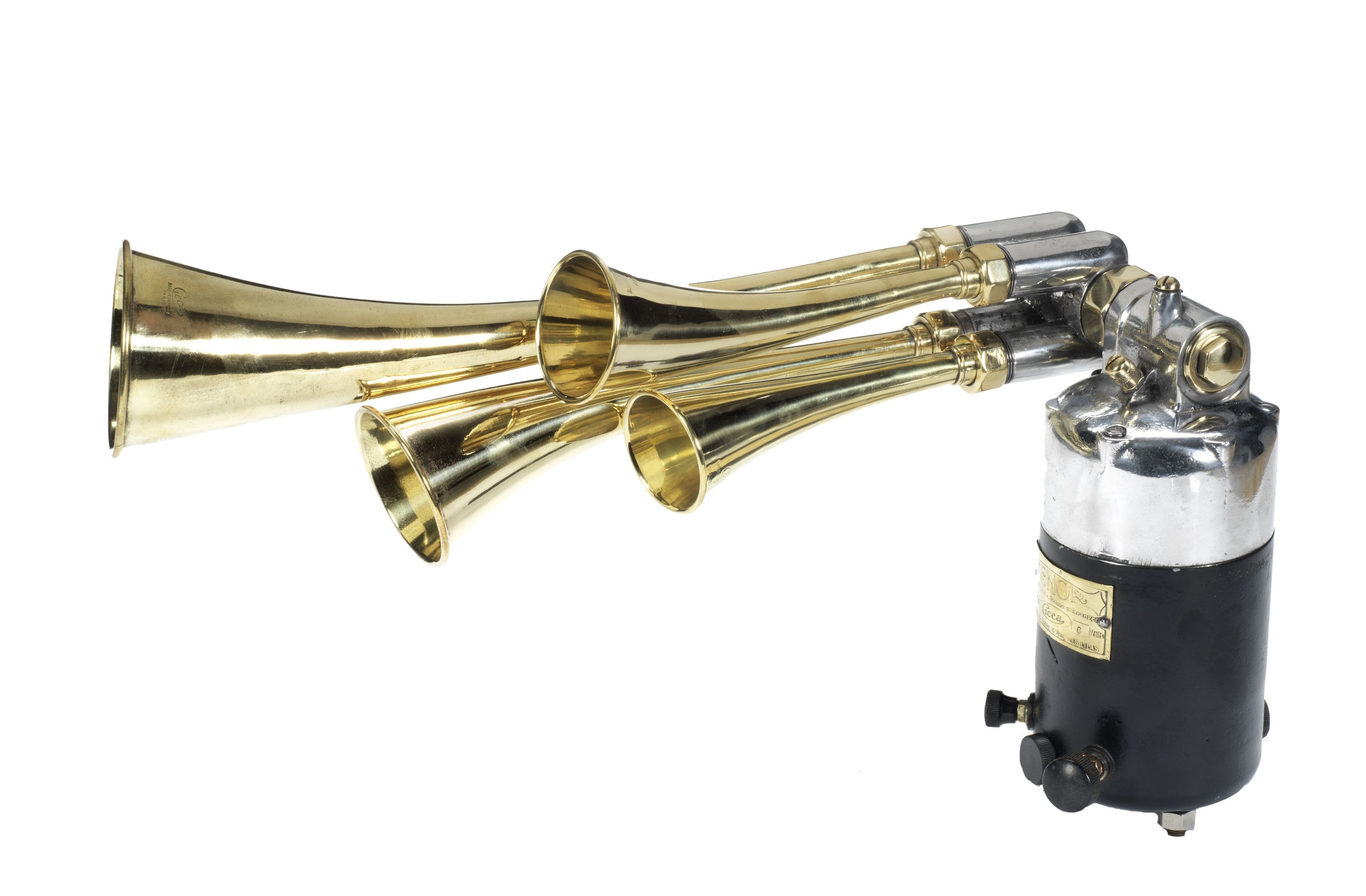 Bonhams Cars : An early four-note 'Tenor' 6 Volt electric brass trumpet ...
