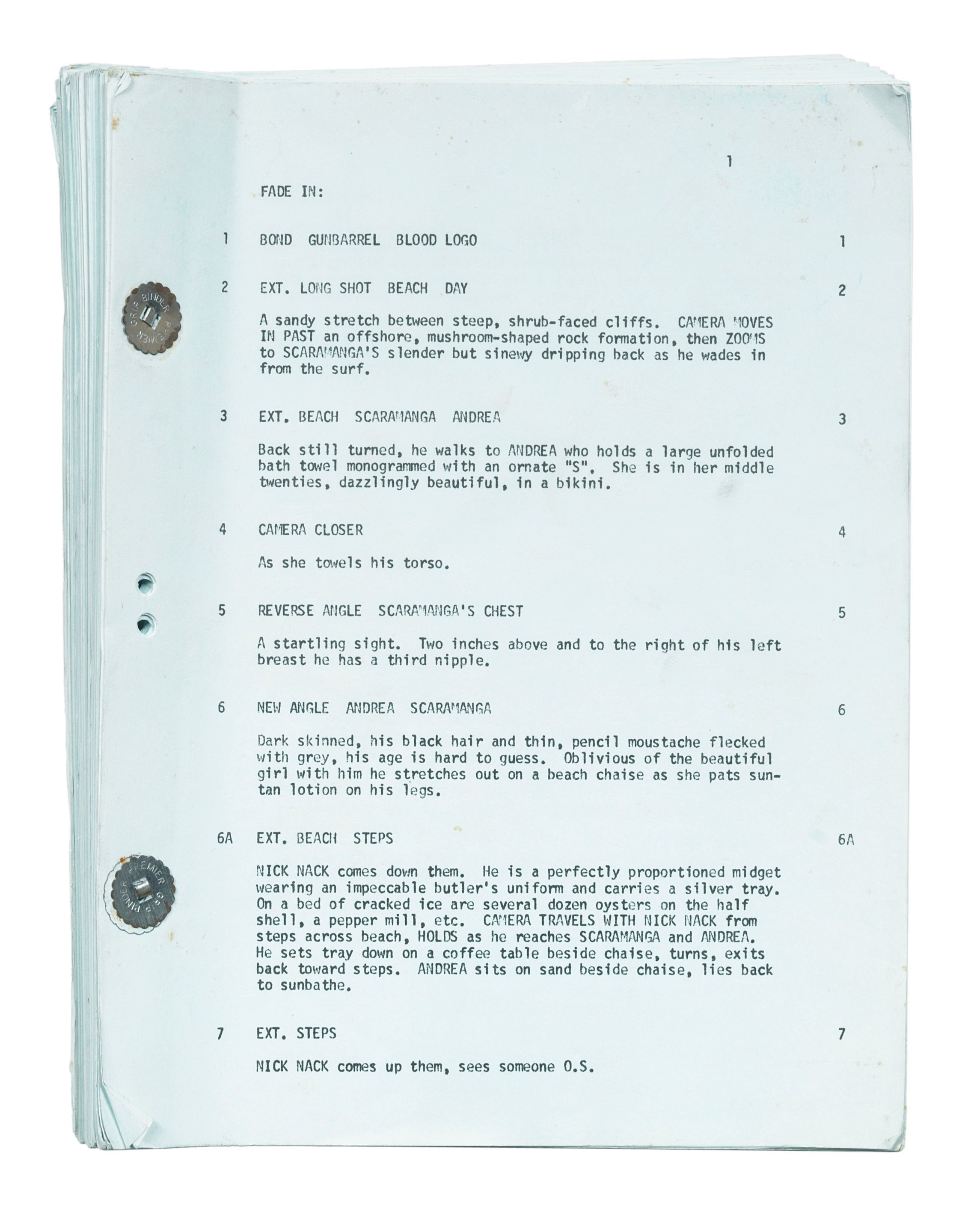 Bonhams : James Bond The Man with the Golden Gun, a script, United ...
