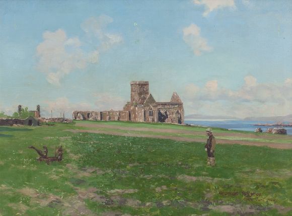 Bonhams : George Houston RSA RSW RGI (British, 1869-1947) Iona Abbey 45 ...