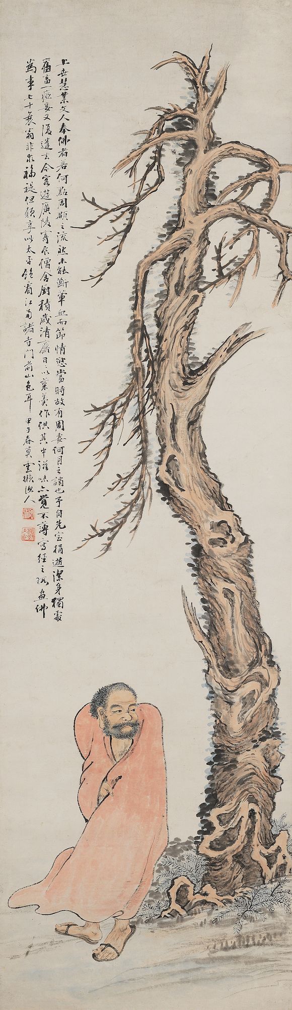Bonhams : FENG CHAORAN (1882-1954) Buddha in the Style of Jin Nong