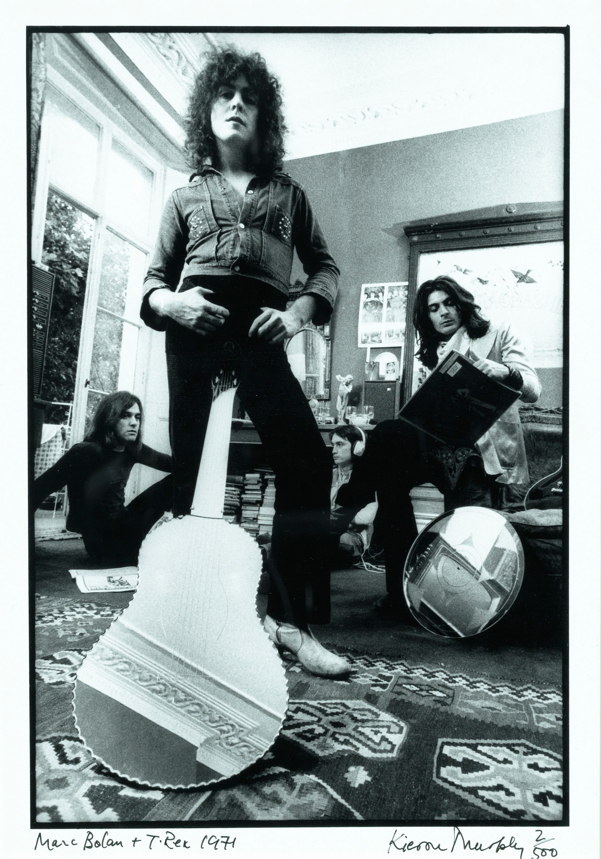 Bonhams : Marc Bolan/T-Rex Four black and white photographs featuring ...