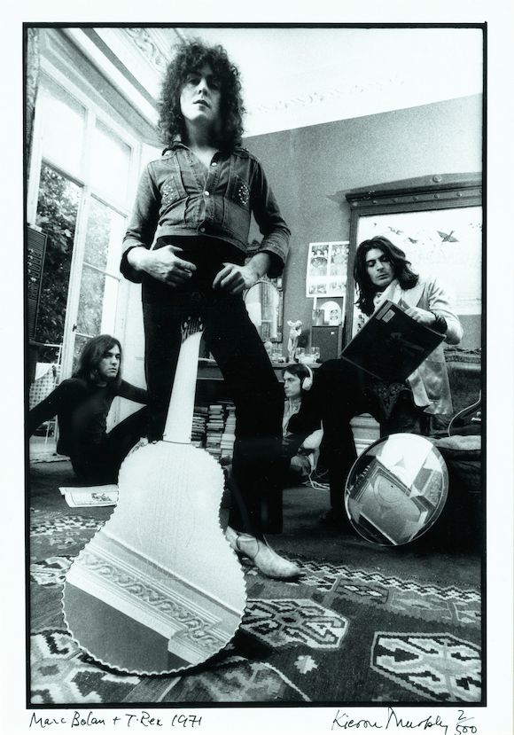 Bonhams : Marc Bolan/T-Rex: Four black and white photographs featuring Marc Bolan and T-Rex ...