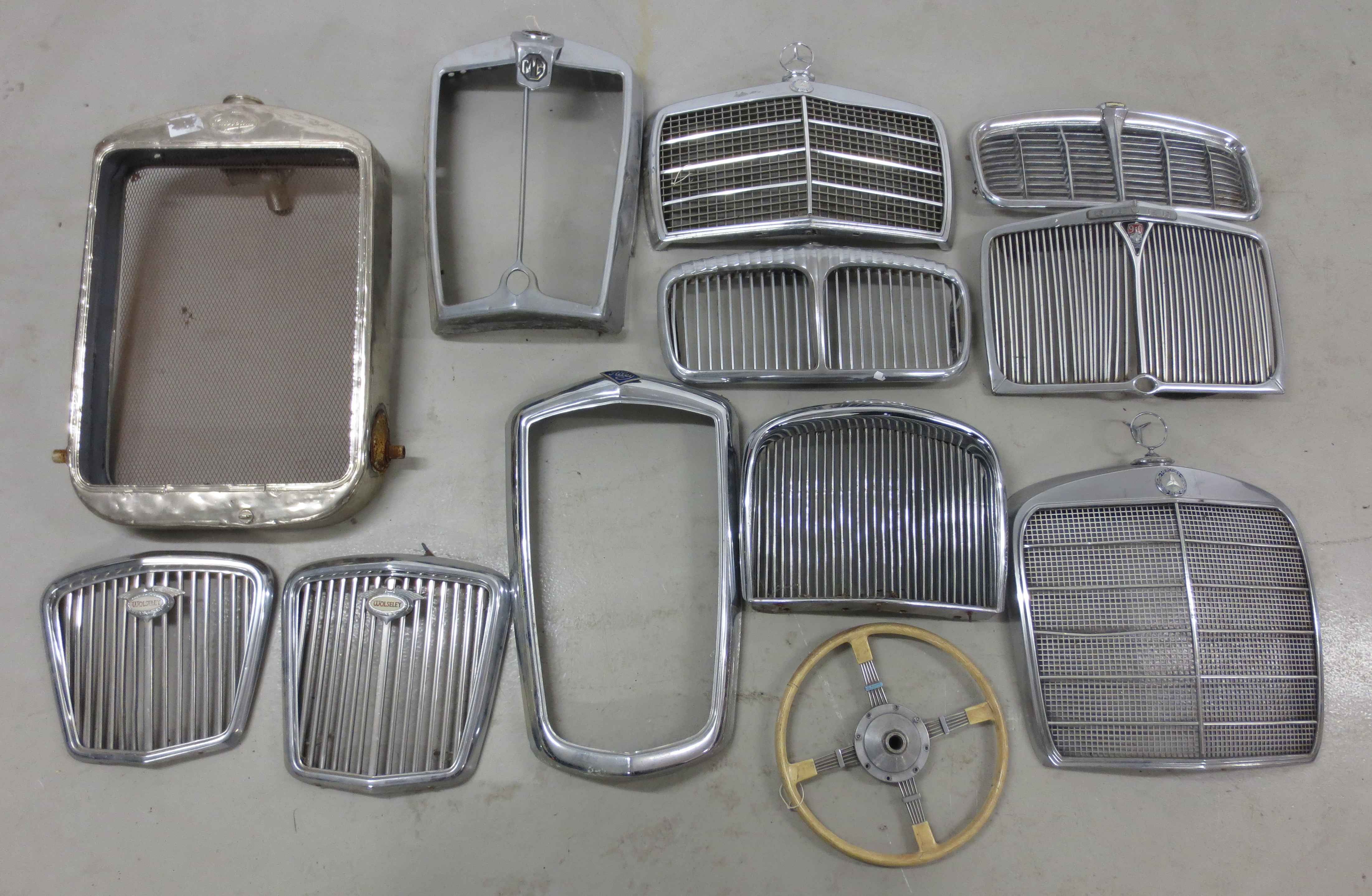 Bonhams Cars : Assorted radiator shells for British marques, ((12))