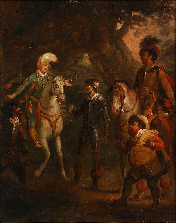 Bonhams : Edward Bird (British, 1772-1819) Don Quixote and Sancho Panza