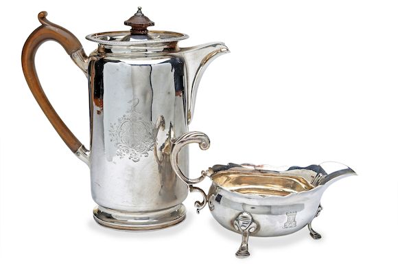 Bonhams : A George III silver coffee biggin without burner by Robert ...