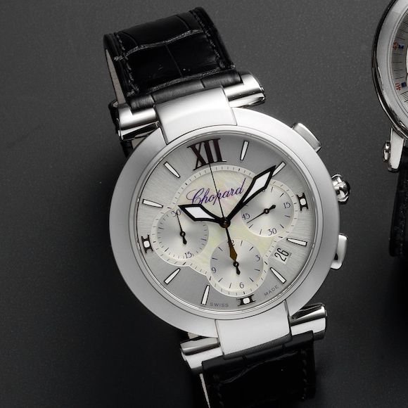 Bonhams : Chopard. A stainless steel automatic calendar chronograph ...