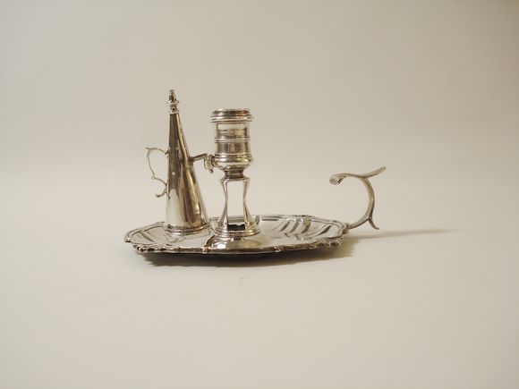 Bonhams : A George III silver chamber candlestick by Ebenezer Coker ...