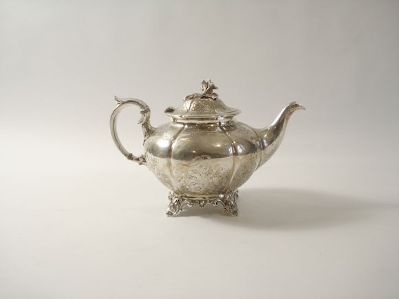 Bonhams : A Victorian silver teapot by Charles Reily and George Storer ...