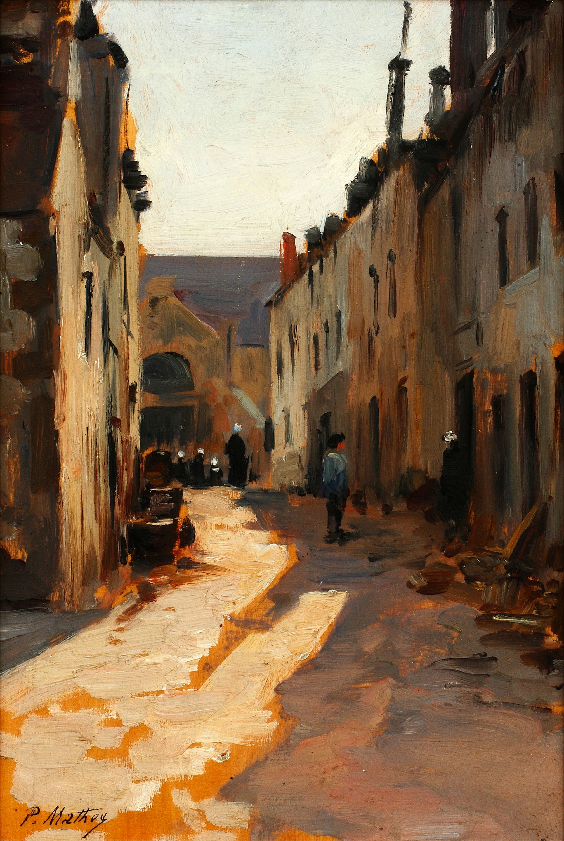 Bonhams : Paul Mathey (French, 1844-1929) Les halles aux poissons ...