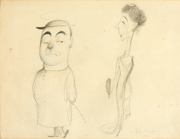 Bonhams : Rex John Whistler (British, 1905-1944) Cartoon of George ...